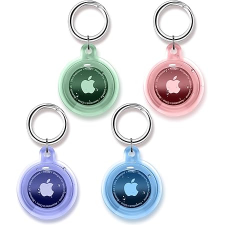 Amazon.com: Airtag Keychain Waterproof,4 Pack Apple Airtag Holders ...