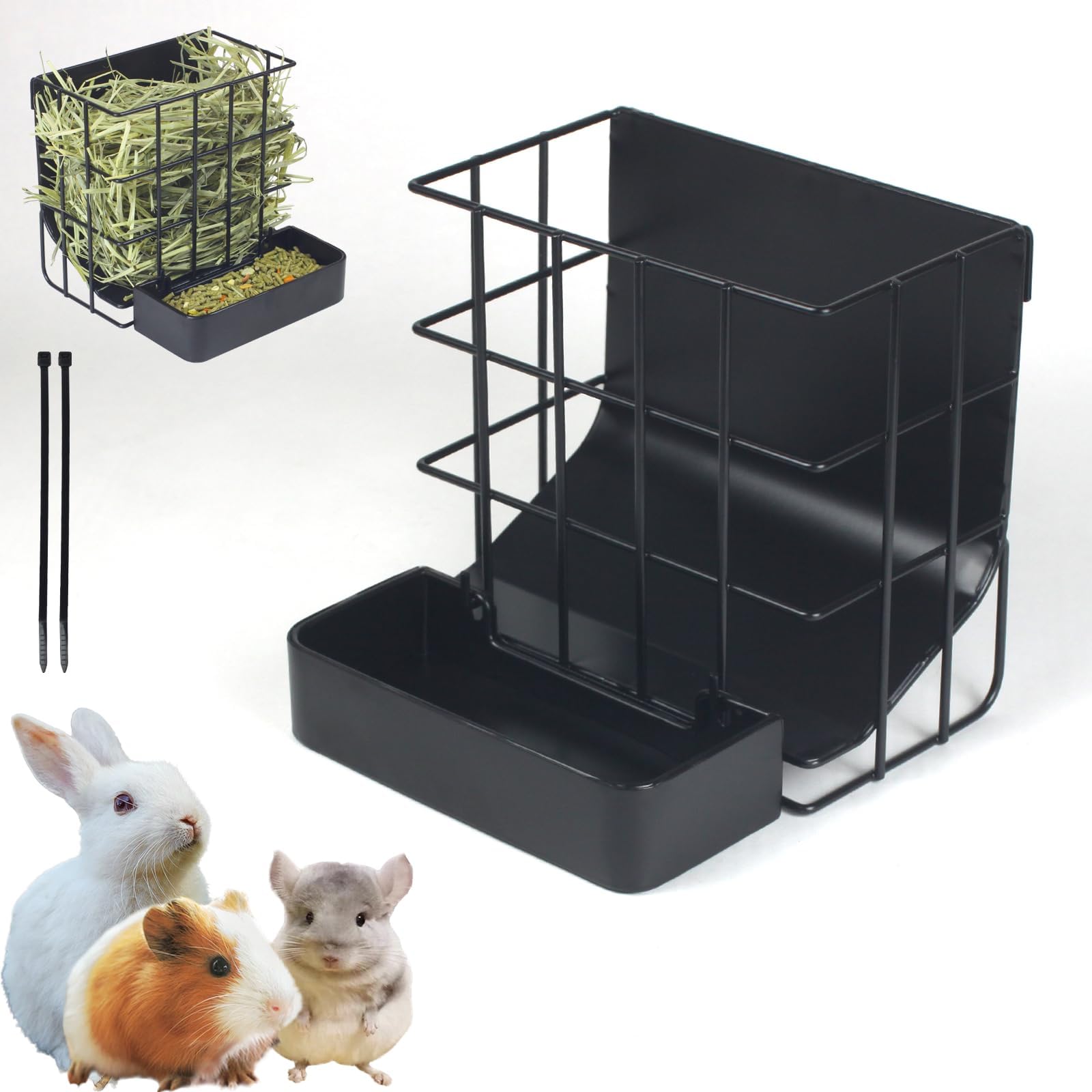 Amazon.com : GBACHOOSE 6PCS Rabbit Hay Feeder Bunny Hay Feeder Heavy ...