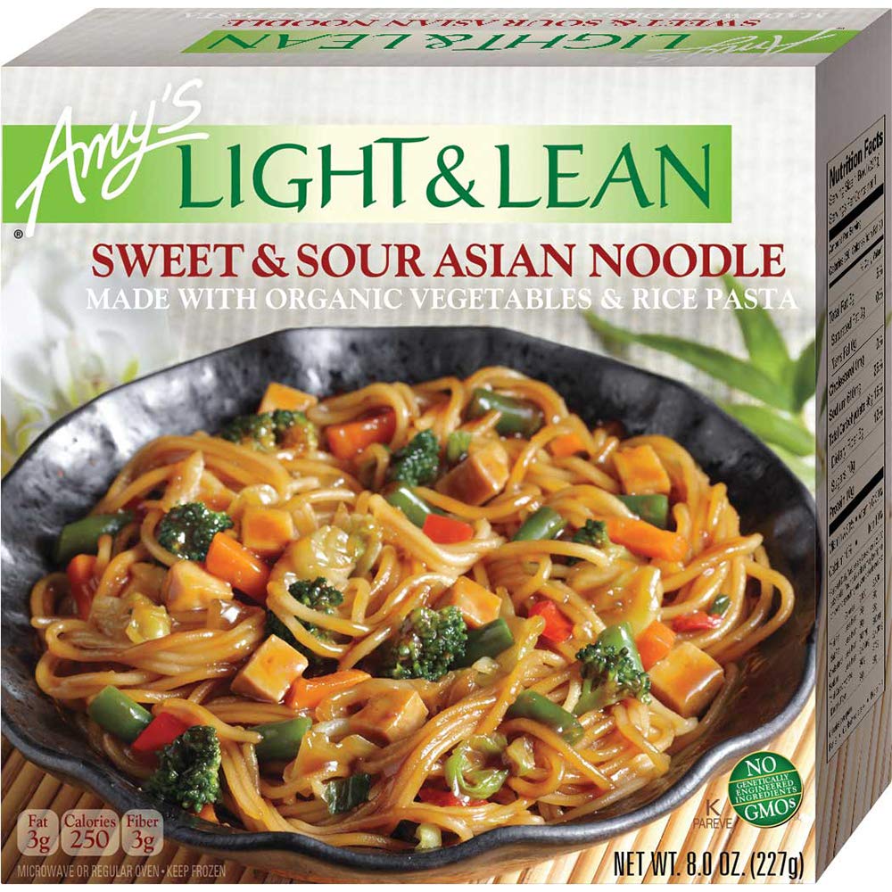 Amazon.com : Amys Organic Light Lean Sweet and Sour Asian Noodle, 9 ...