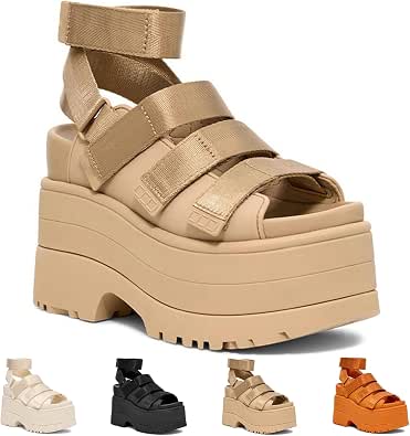 Amazon.com | xhuoqdk Fashion Platform Sandals for Women's Indoor Casual ...