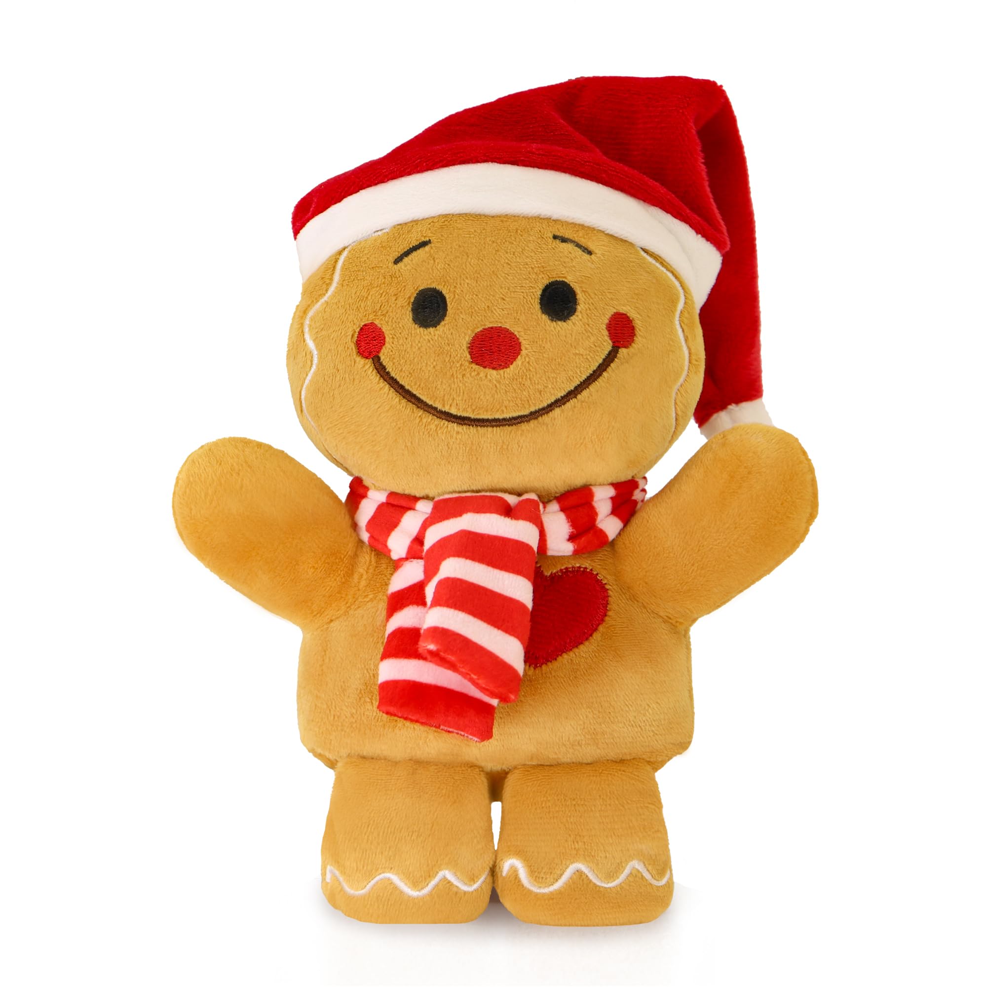Amazon.com: LXSLFY Adorable 8-Inch Gingerbread Man Plush Toy, Soft ...