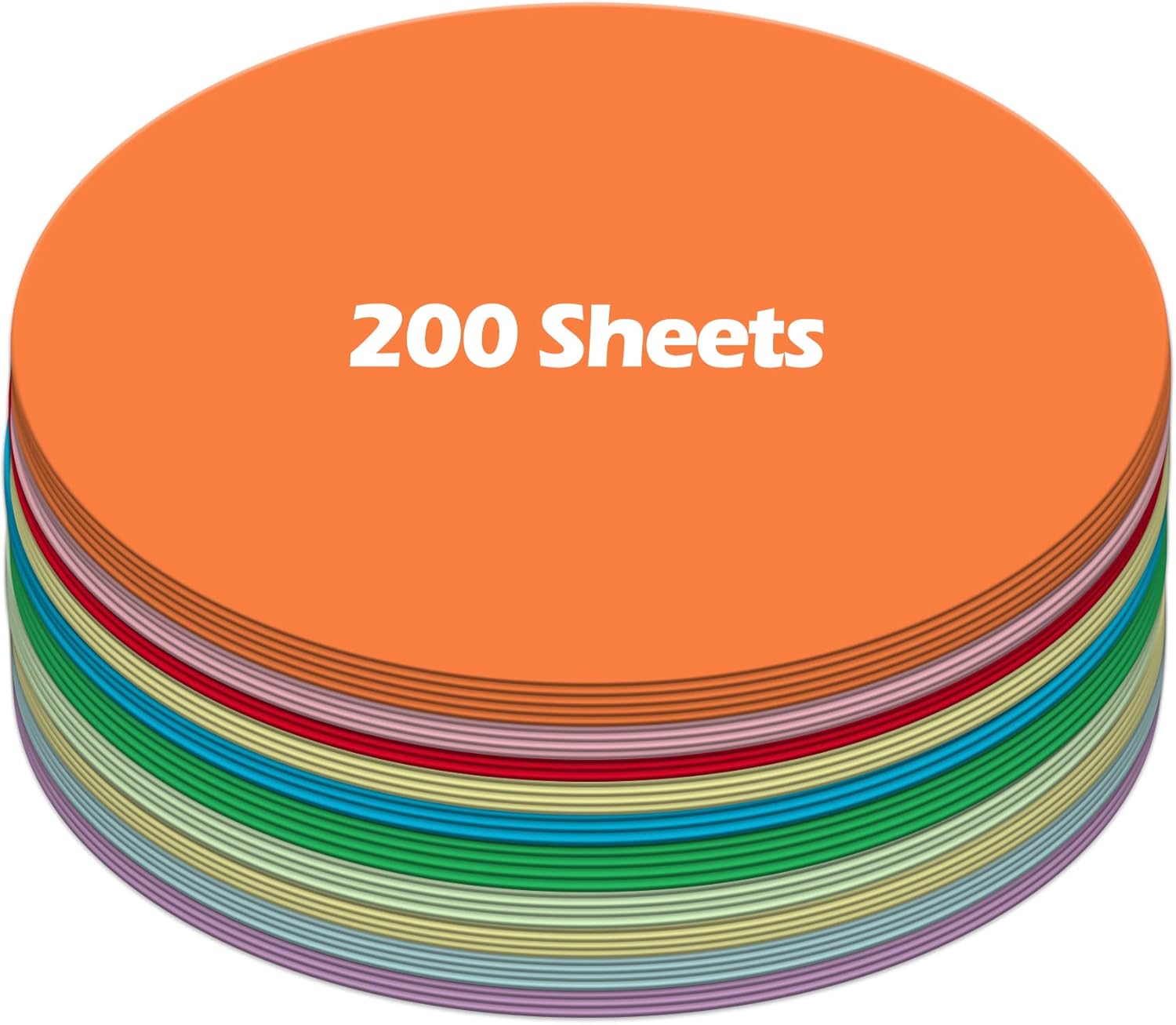 Amazon.com: Ezyaid Construction Paper Circles with Assorted Colors 3.9 ...