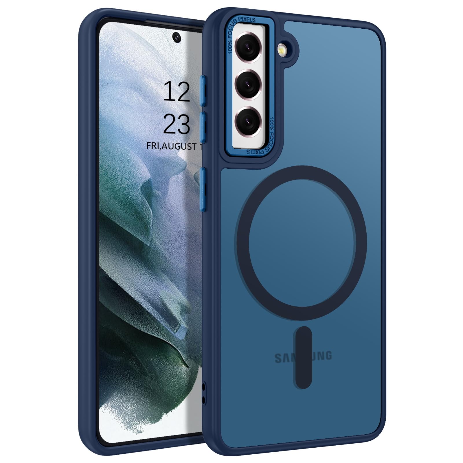 Amazon.com: DUEDUE for Samsung Galaxy S21 Case Magnetic[Compatible with ...