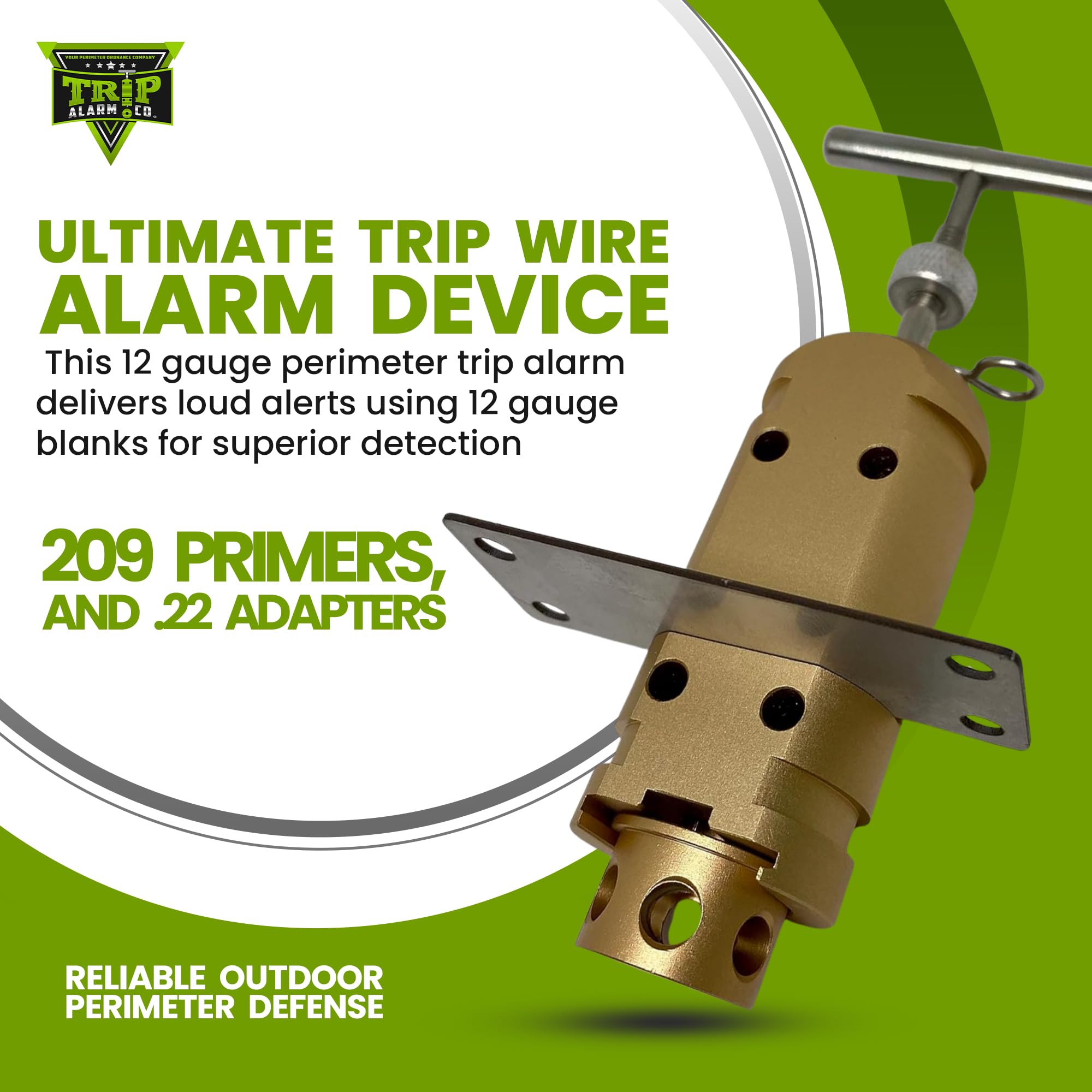 Tripwire Alarm Trip Alarm Co. 12 Gauge Trip Wire Alarm - 360° Perimeter ...