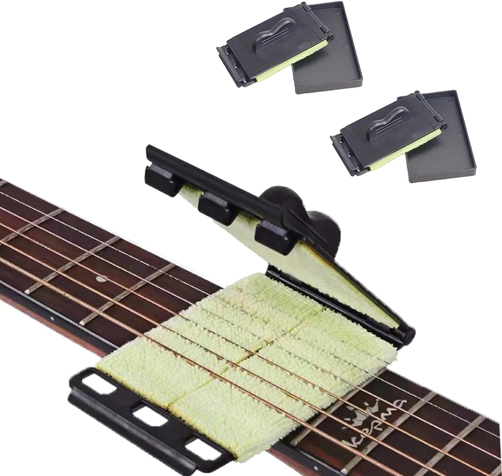 Amazon.com: 2 Pack Dual Guitar String Cleaner for Guitar, Bass and ...
