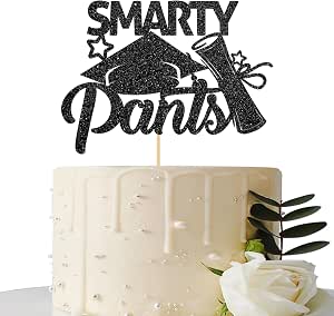 Amazon.com: Maicaiffe Smarty Pants Cake Topper - Congrts Grad - Middle ...