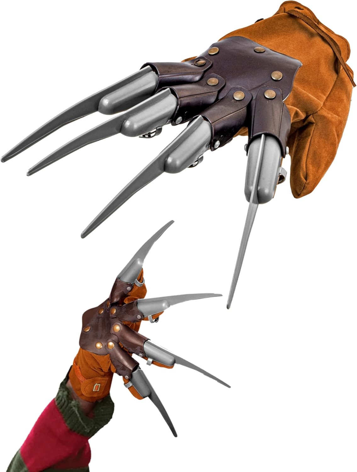 Edozos Halloween Horror Freddy Kruger Claw Gloves, Killer Ghost Gloves ...