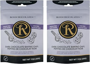 Ross Chocolates Chocolate Baking Chips No Sugar Added (Dark Chocolate ...