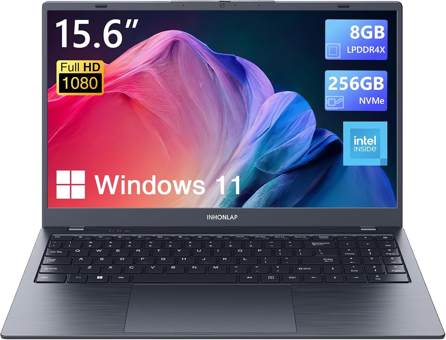 Amazon.com: INHONLAP Laptops, 15.6" FHD IPS Display Laptop Computers ...