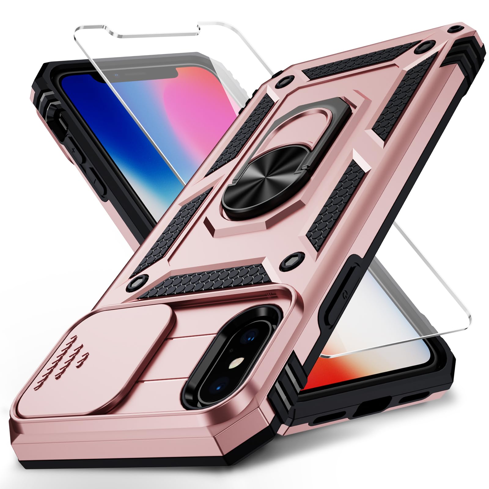 Amazon.com: Vinve for iPhone Xs Max Case with Slide Lens Cover, HD ...