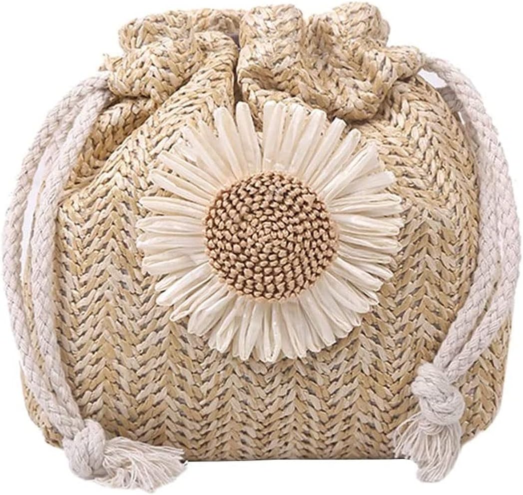 Sommer Stroh Strandtasche, Retro Lady Umhängetasche, Strohtasche mit ...