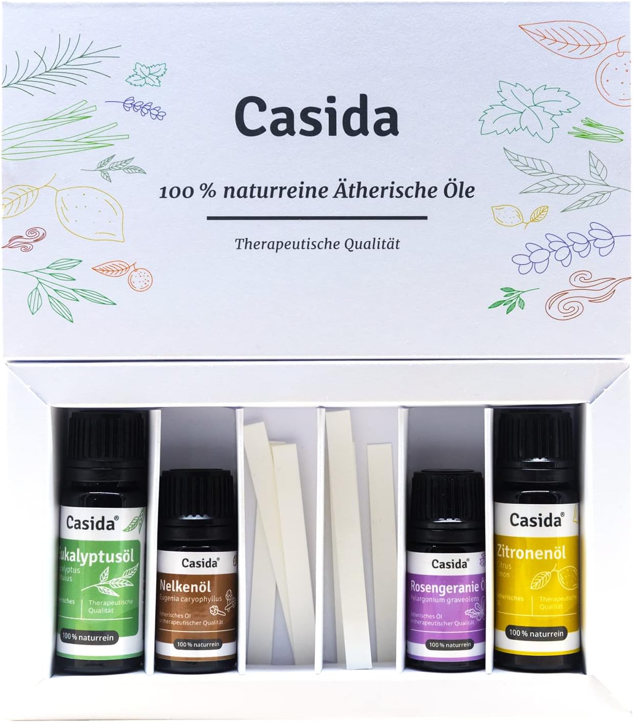 Casida® Riechtraining Set mit ätherischen Ölen - Inkl. Anleitung ...