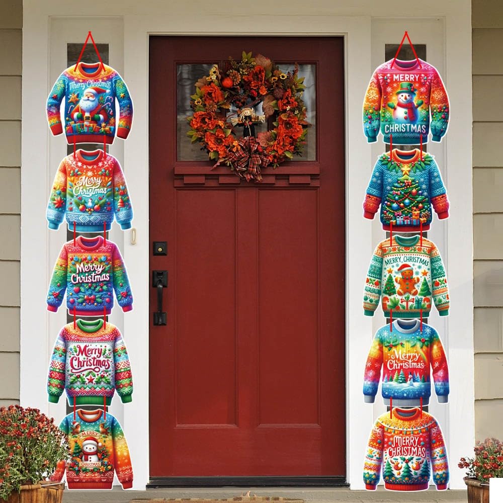 Amazon.com: Ugly Christmas Sweater Party Decorations, Ugly Sweater ...