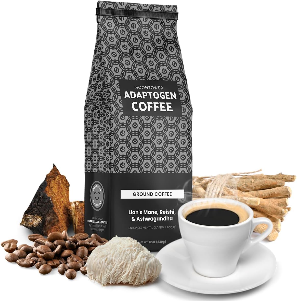 Amazon.com : Moontower Adaptogen Coffee - Mushroom Coffee with ...
