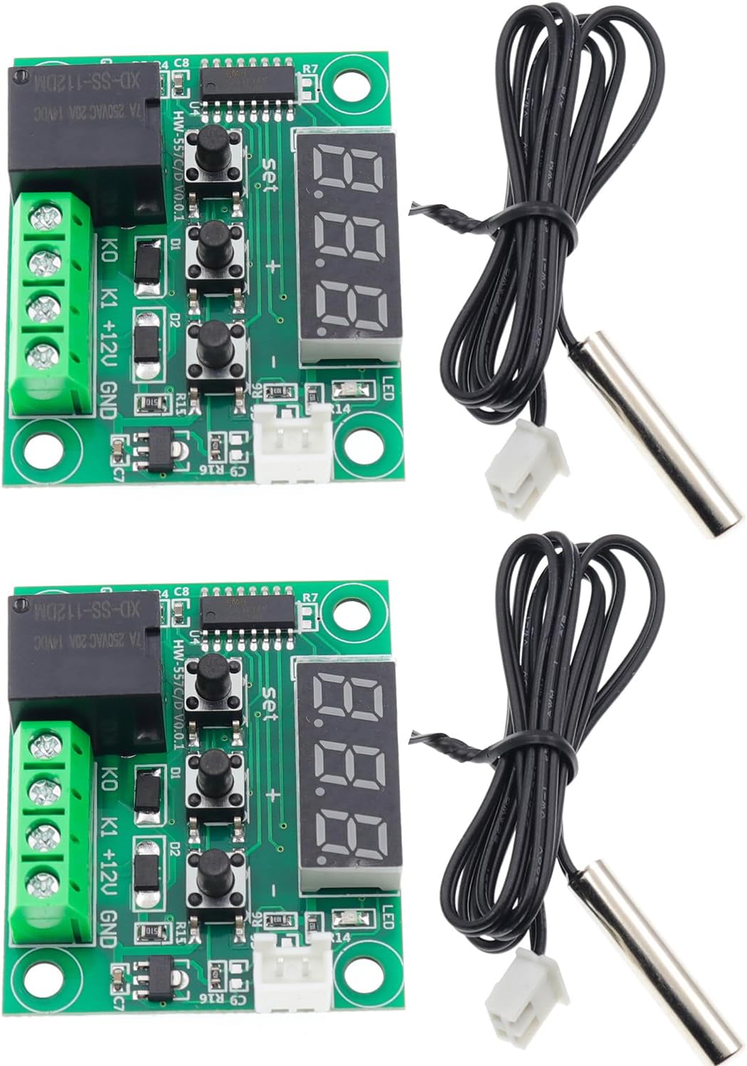 Amazon.co.jp: Ren He DC 12V Thermostat Thermostat Temperature Heat ...