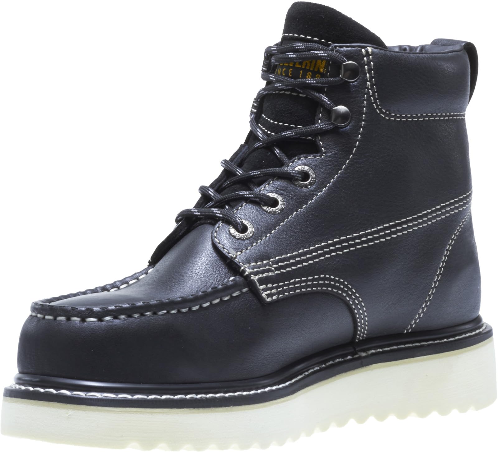 Snapklik.com : Wolverine Mens Moc Steel Toe Construction Boot