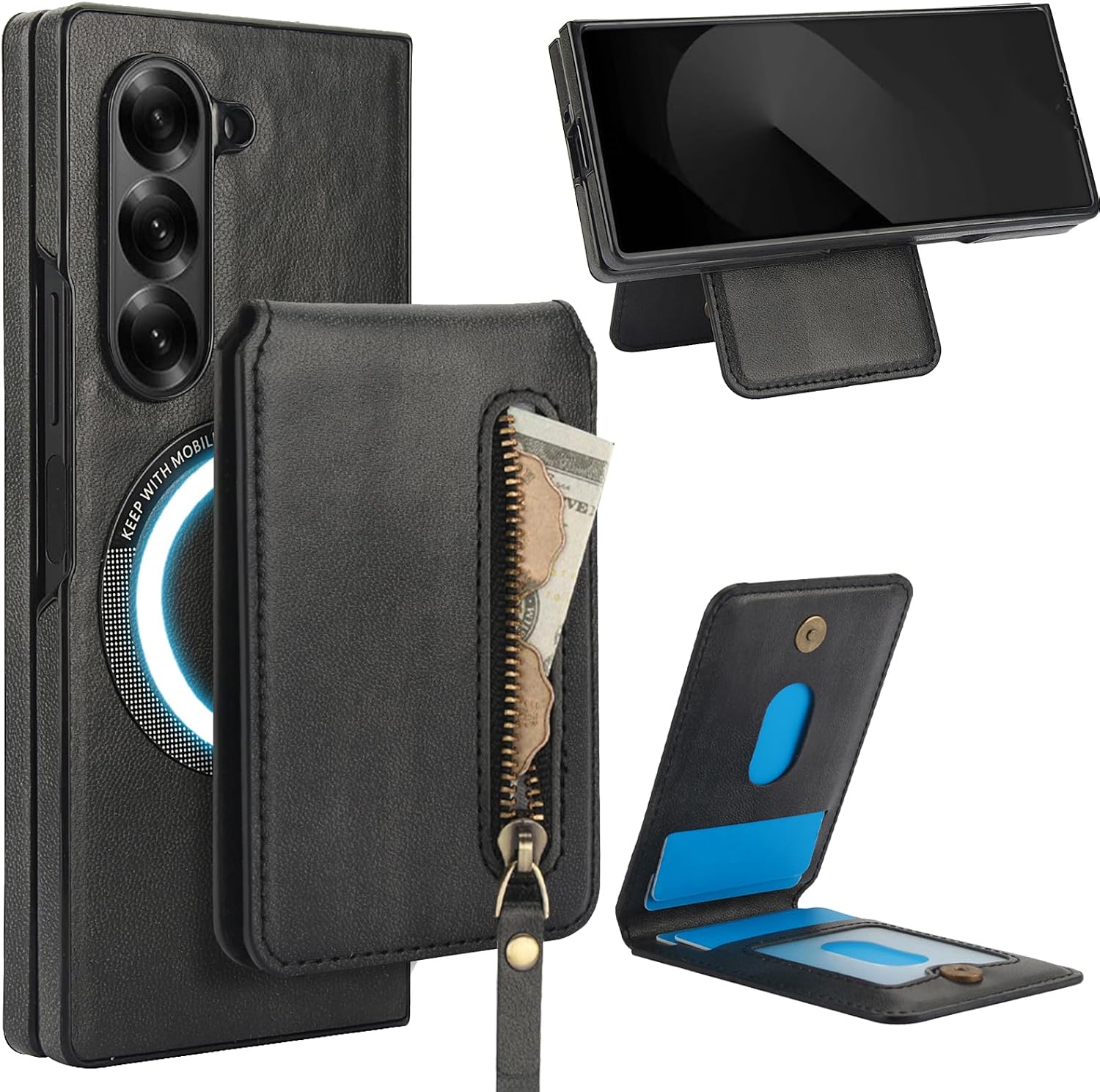CCSmall for Samsung Galaxy Z Fold 7 Wallet Case with Card Holder ...