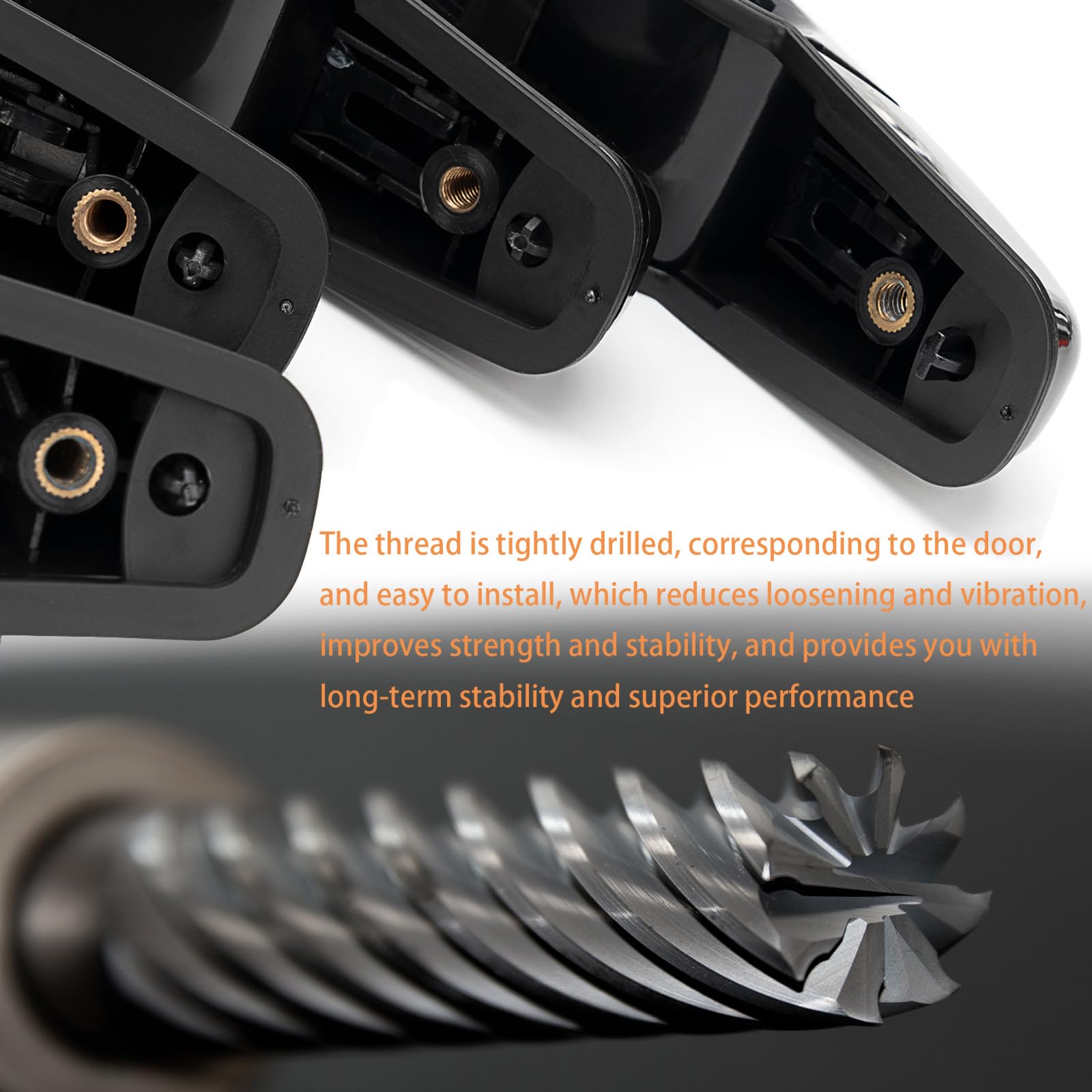 Snapklik.com : Exterior Outside Black Driver & Passenger Door Handle ...