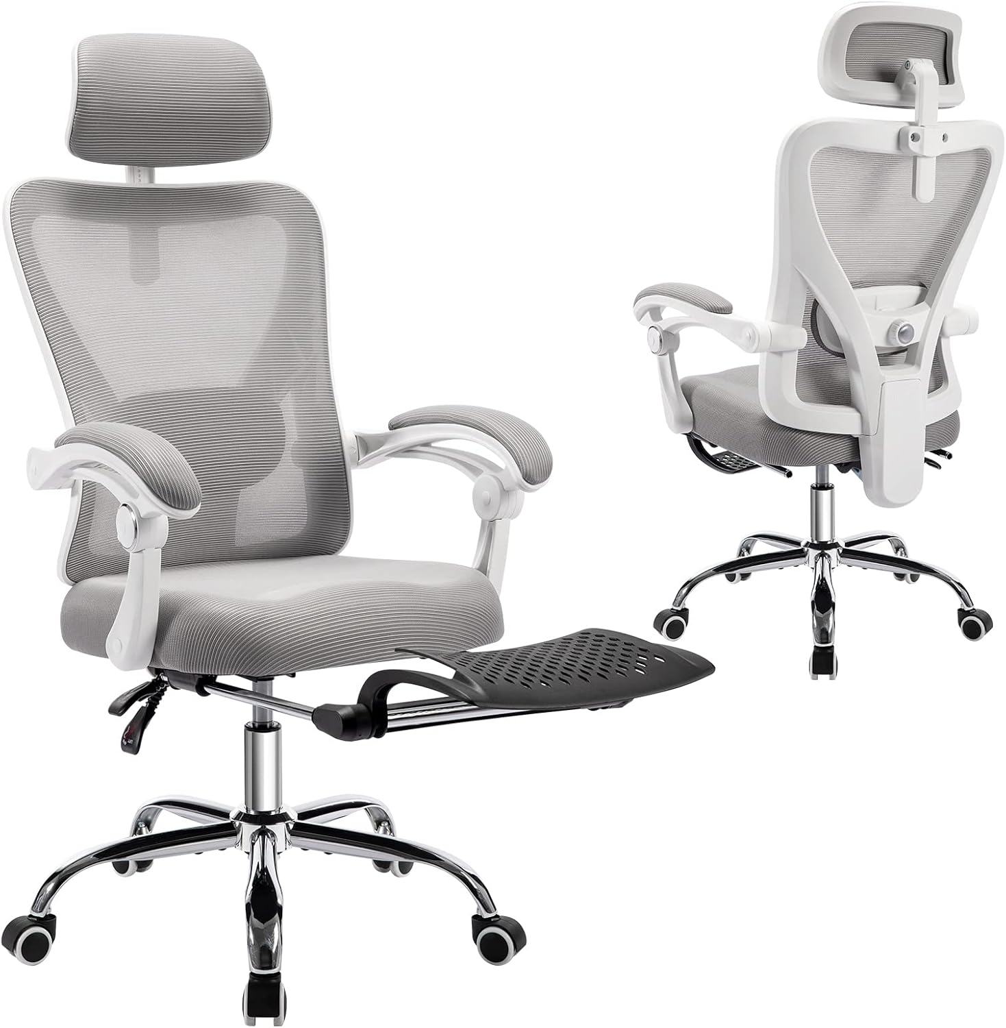 Amazon.com: ACCHAR Ergonomic Office Chair, Reclining Mesh Chair ...