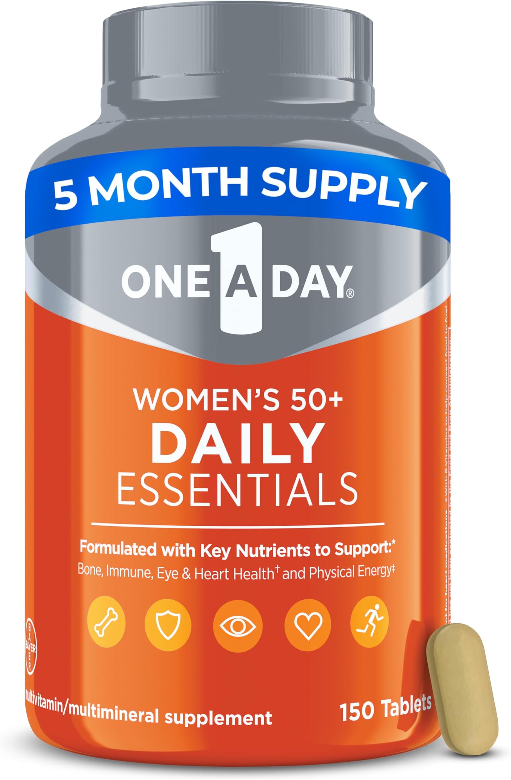 Amazon.com: Kirkland Signature Women 50+ Multivitamin, 365 Tablets ...