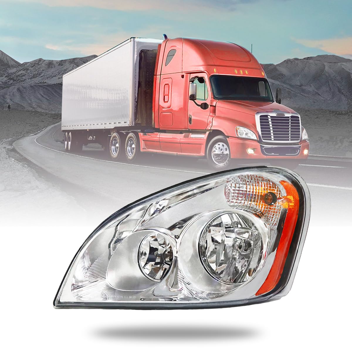 Amazon.com: Easyinst Freightliner Headlights for Cascadia 2008-2017 ...