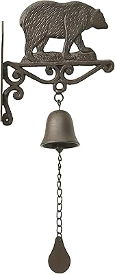 Amazon.com: Upstreet Dinner Bell for Outside or Inside Made of Red ...