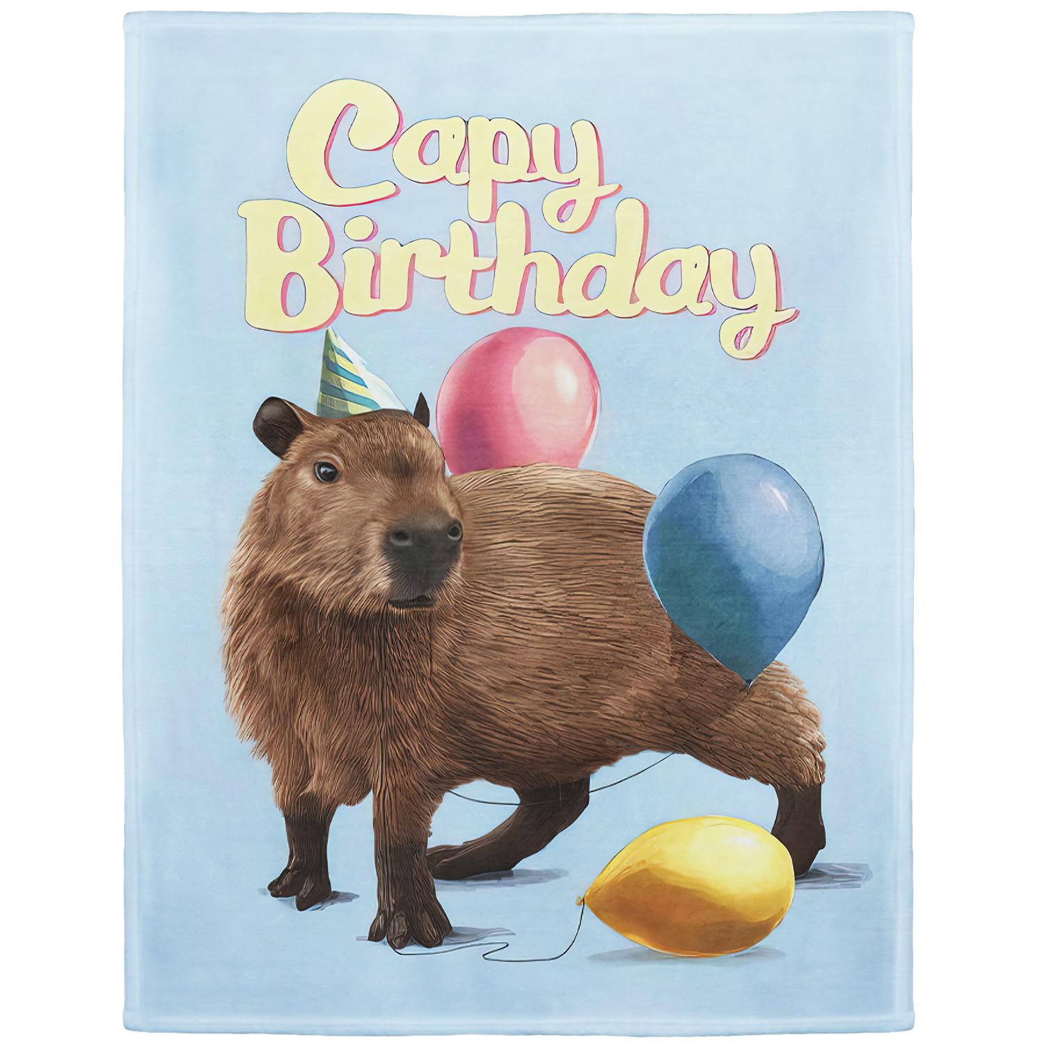Amazon.com: OHTMTHO Capybara Throw Blanket, Capy Birthday Party ...