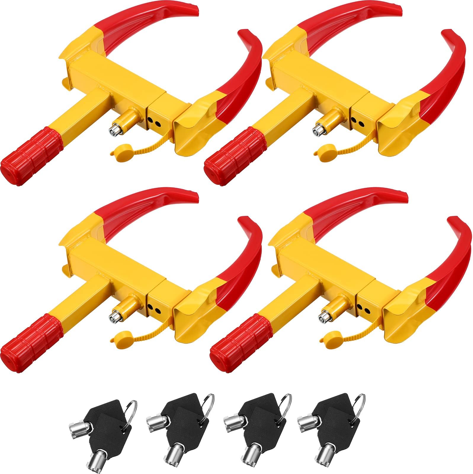 Amazon.com: 4 Pcs Wheel Lock for Cars, Heavy Duty Trailer Wheel Lock ...