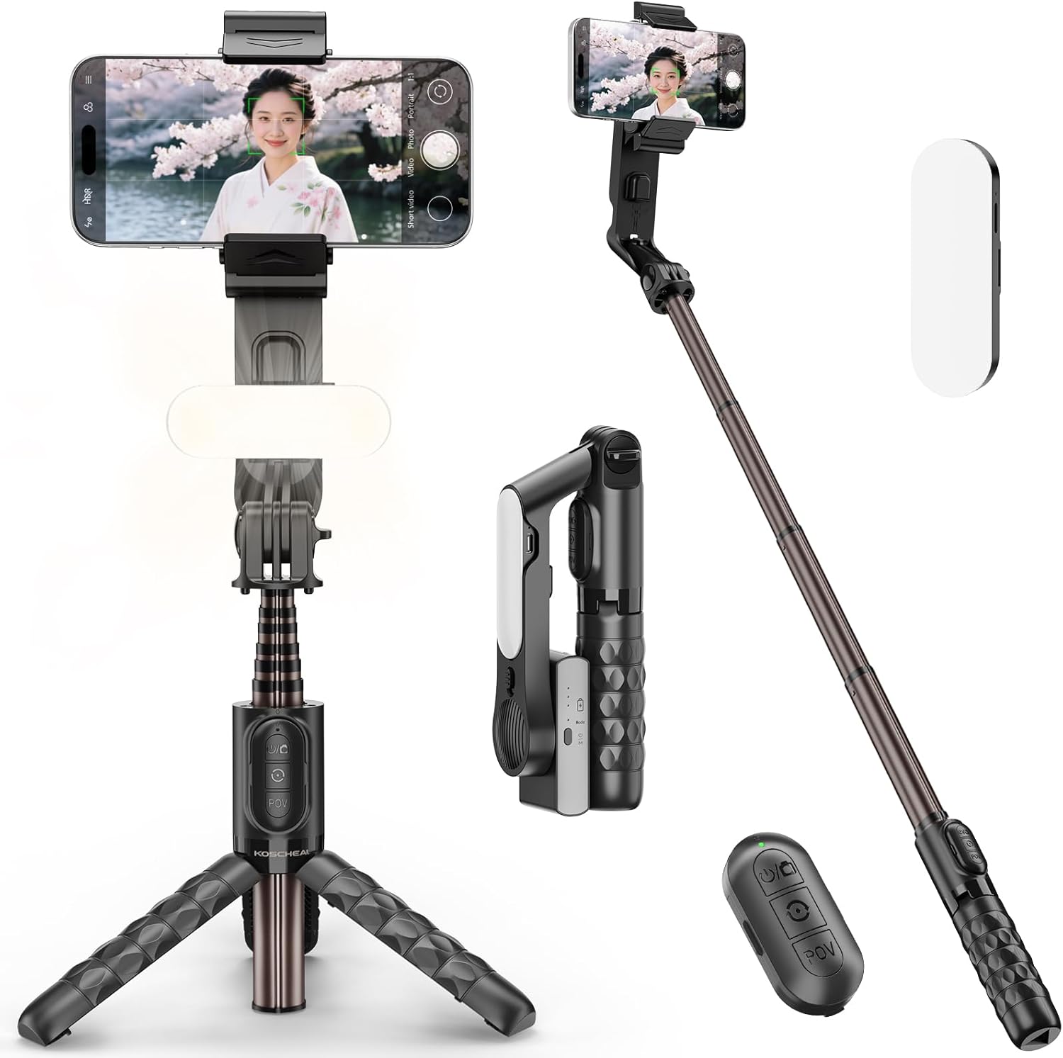 KOSCHEAL A6 Single-Axis Gimbal Selfie Stick User Manual