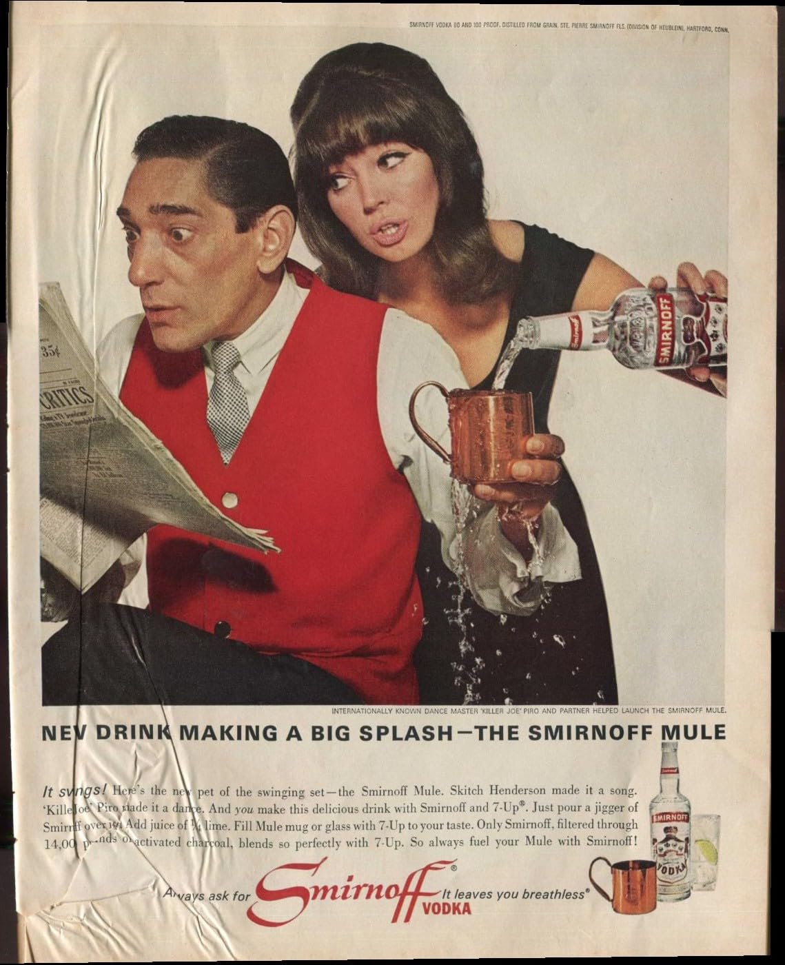 Buy SMIRNOFF VODKA NEW DRINK MAKING A BIG SPLASH THE SMIRNOFF MULE ...