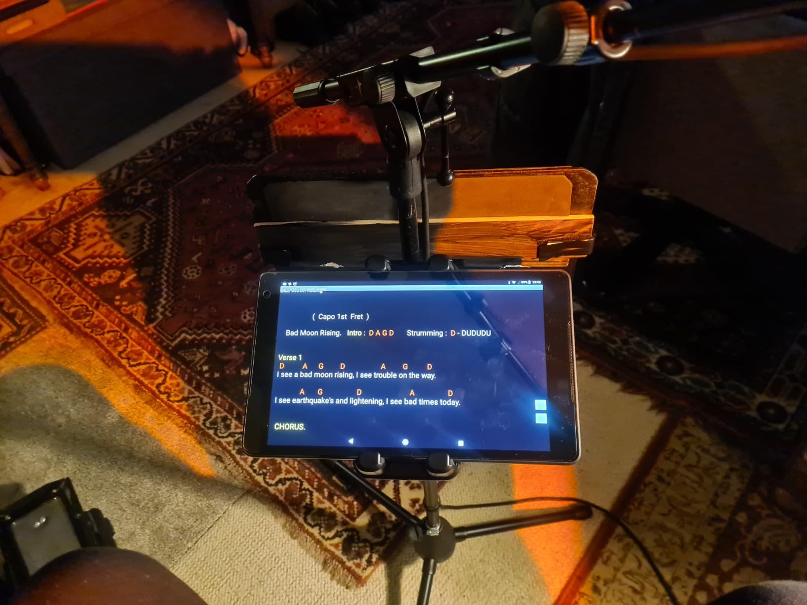 Jubor Tablet Microphone Stand, Tablet Holder for Microphone stand 360 ...