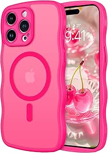 Amazon.com: Telaso for iPhone 15 Pro Max Case, Compatible with Magsafe Wave Frame Design ...