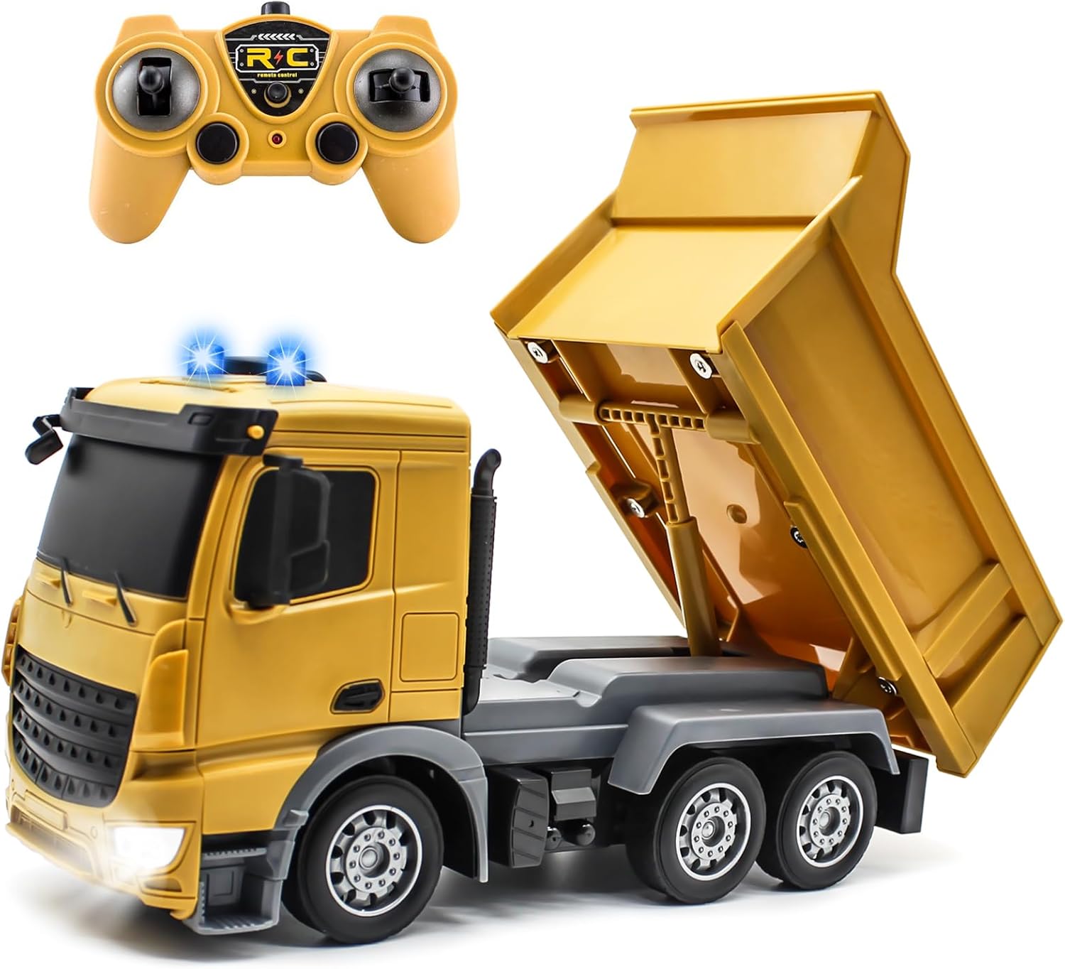 Amazon.com: Losbenco Camión volquete RC de 7 canales, camiones de ...