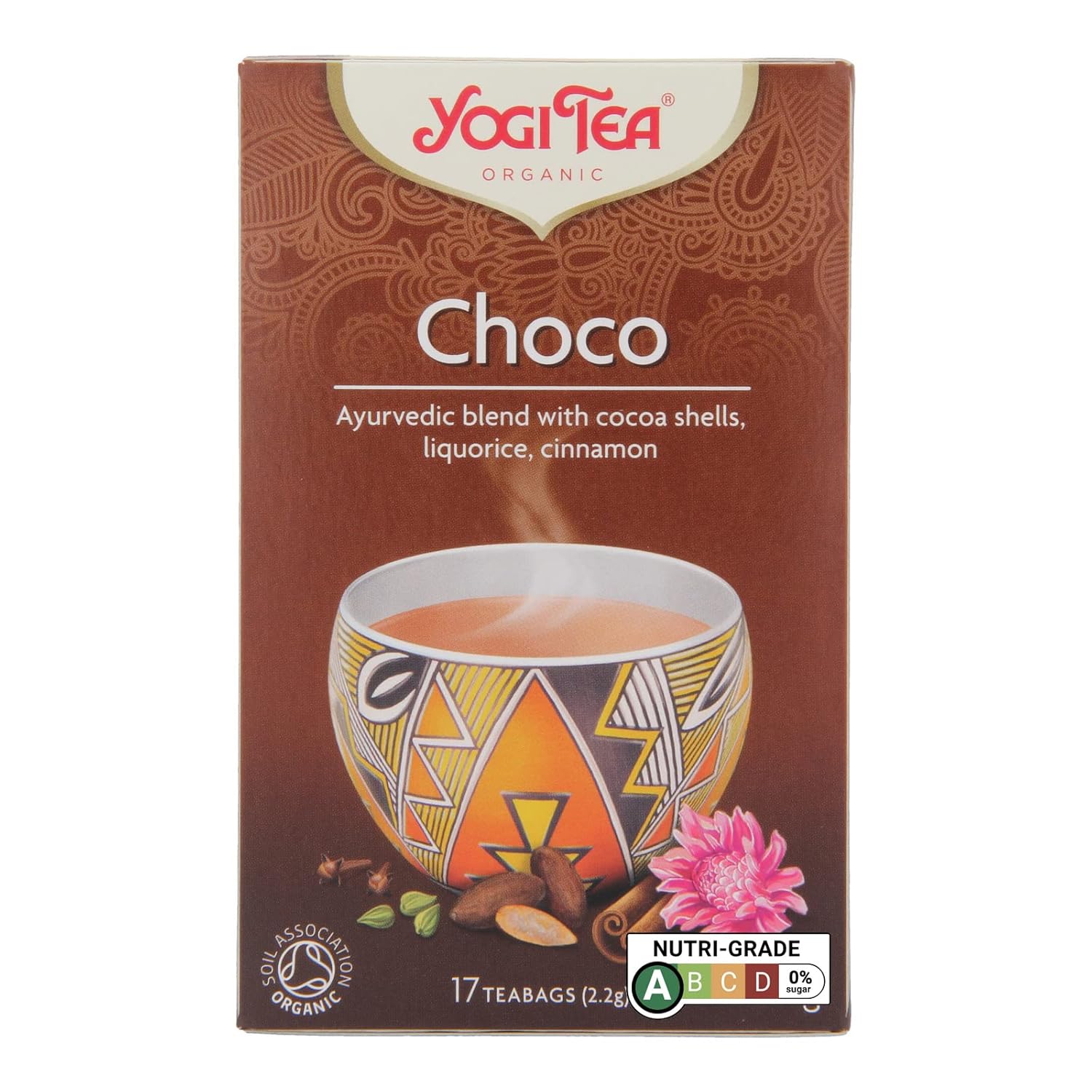 Amazon.com : Yogi Tea - Choco - 17 Teabags - 37.4g : Grocery & Gourmet Food