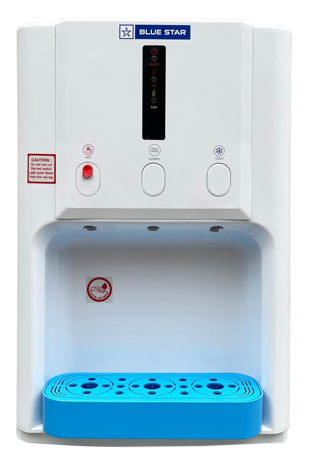 Blue Star BWD3TTUA Table Top Water Dispenser with Hot, Plain and Cold ...