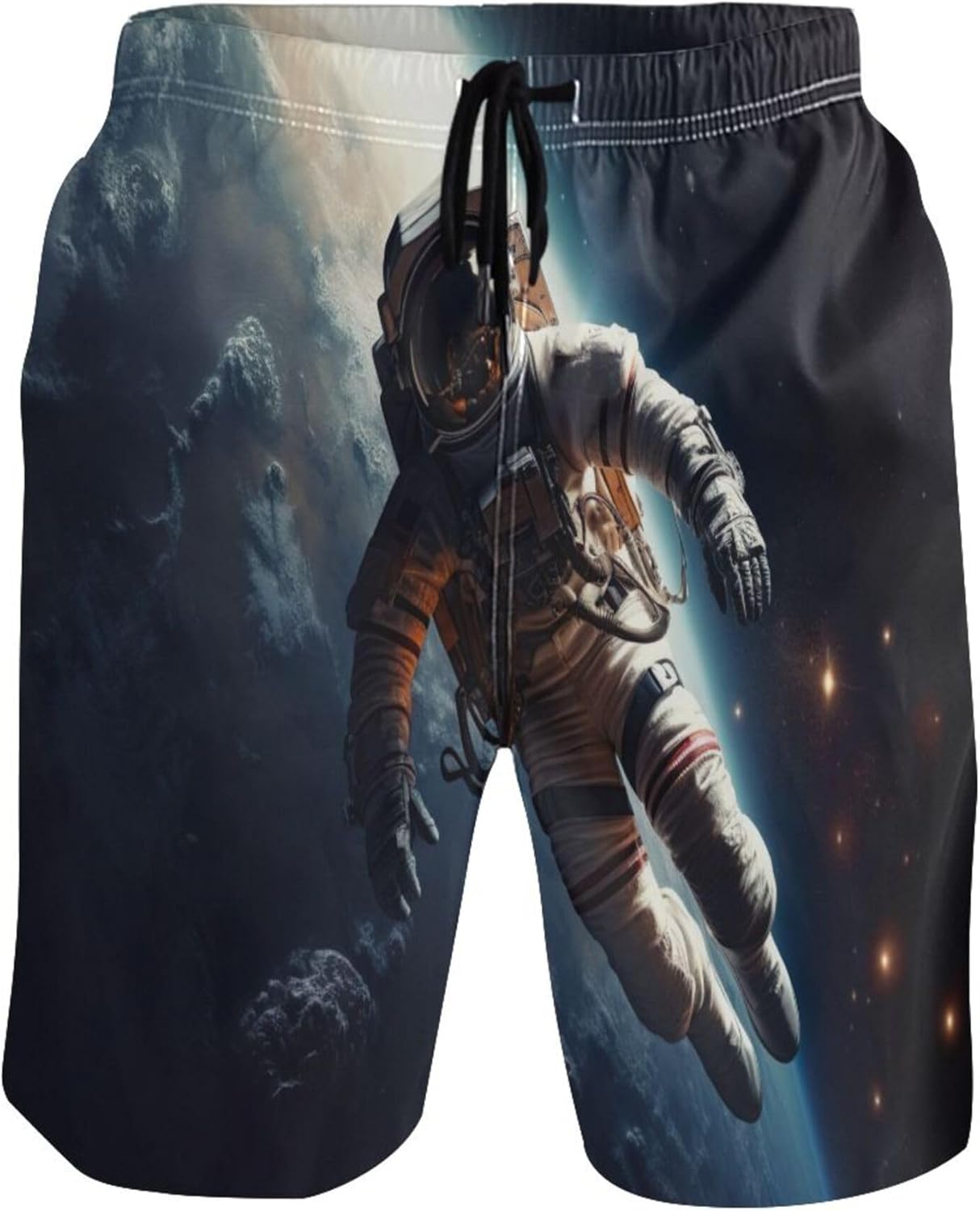 Space Galaxy Astronaut Earth Men's Sportwear Swim Trunks Quick Dry ...