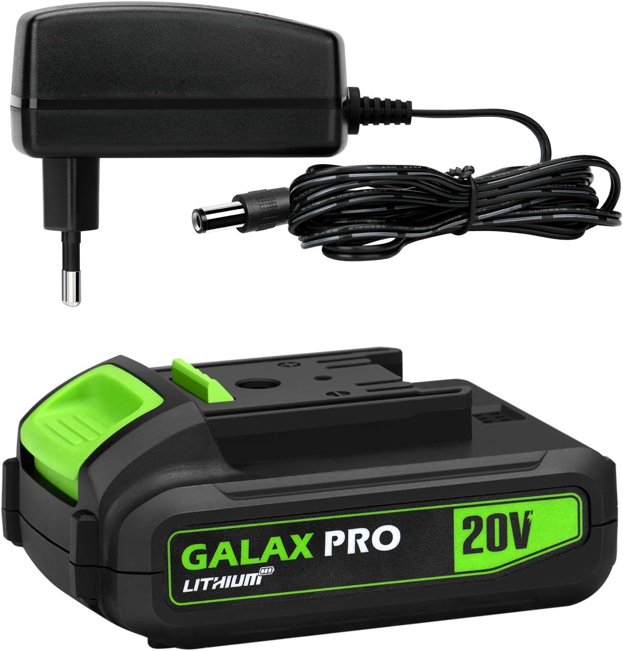 GALAX PRO 20V Max 1.3Ah Lithium-Ion Battery, Quick Charger, Replacement ...