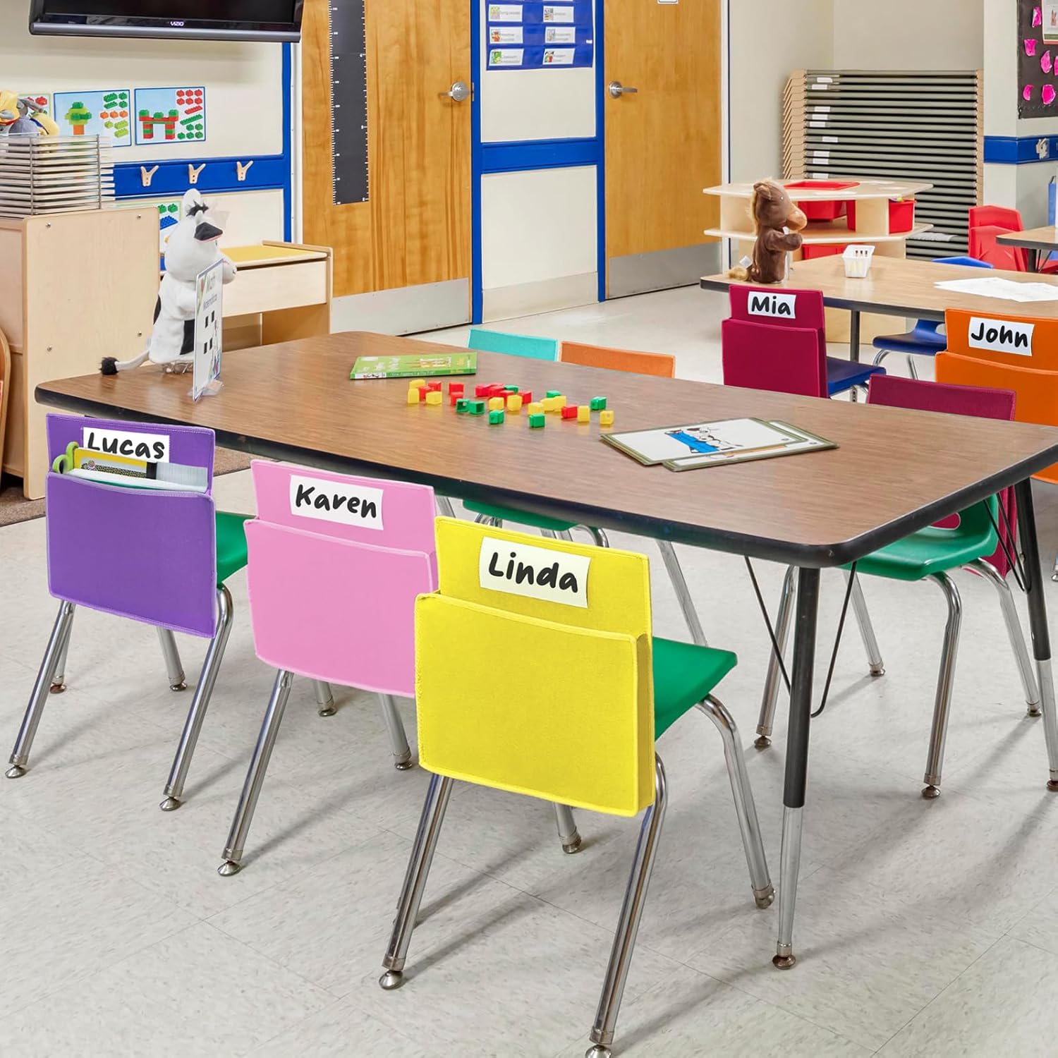 Amazon.com: Juglok Chair Pockets for Classrooms – 24 Pack, 17.3W x 15 ...