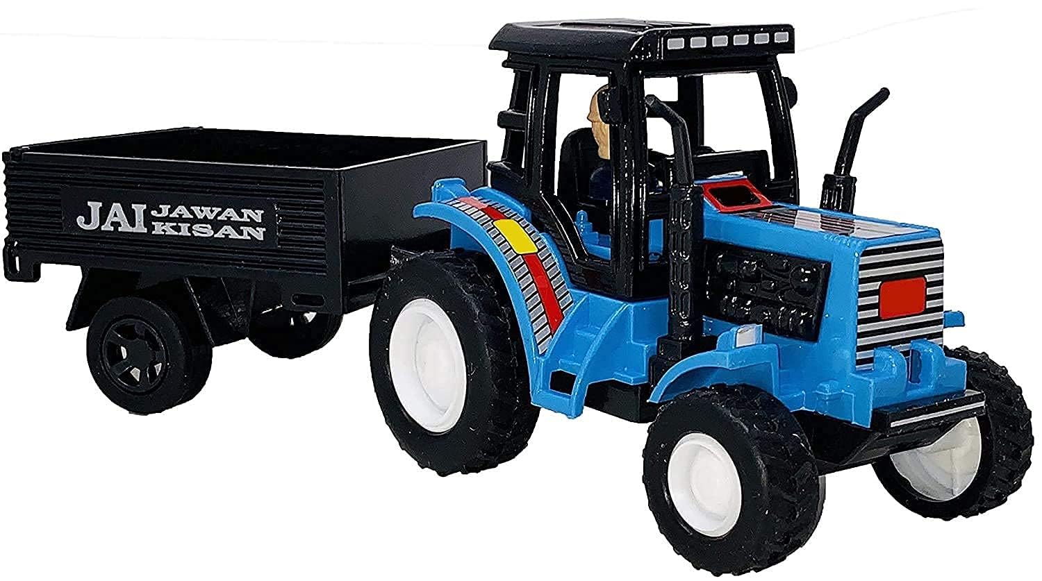VBE® Blue Multi Colors Farmer Tractor Trolley Toy for Kids. | with ...