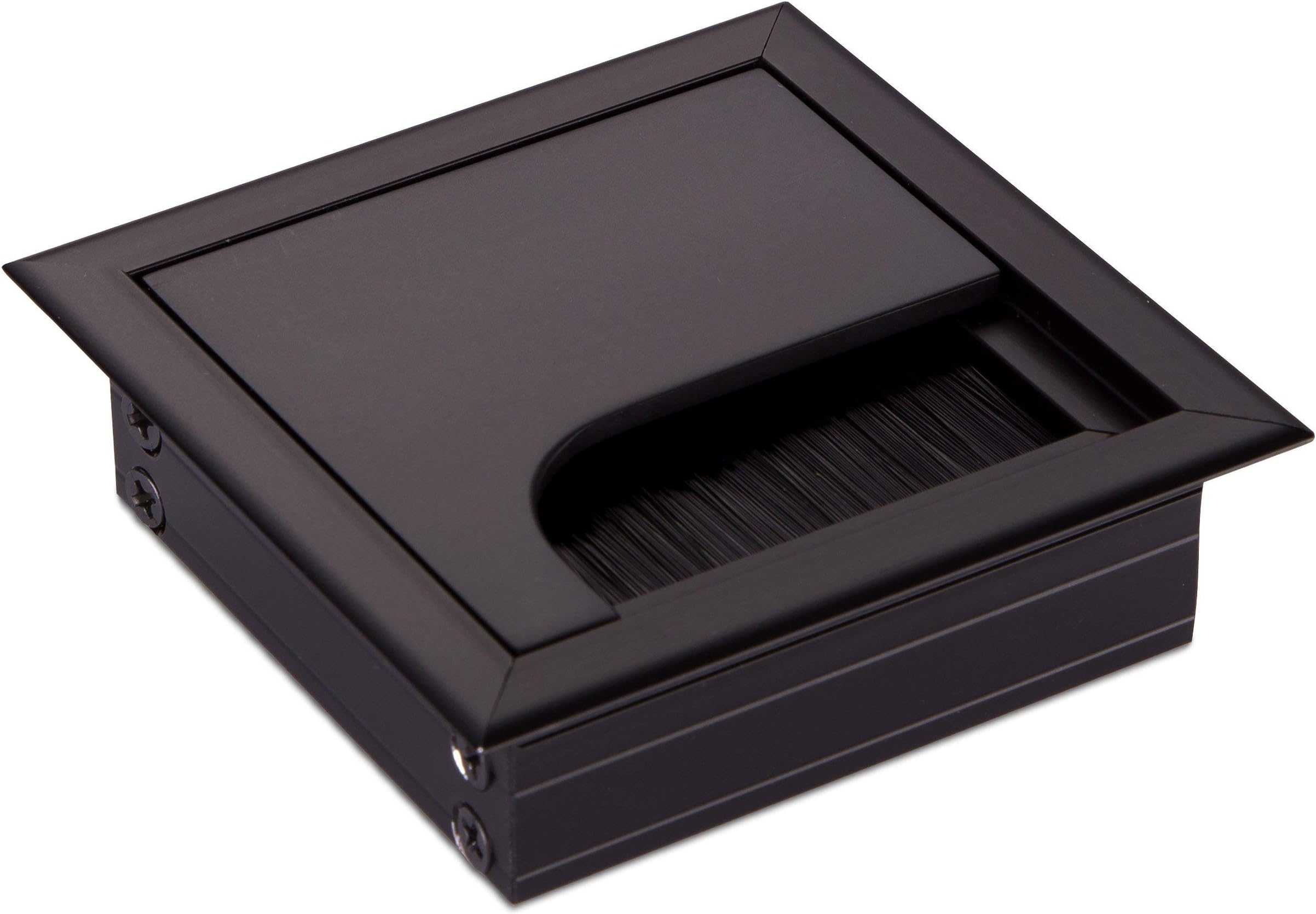 SO-TECH® Kabeldurchführung CAVO 80 x 80 mm eckig aus Aluminium schwarz ...