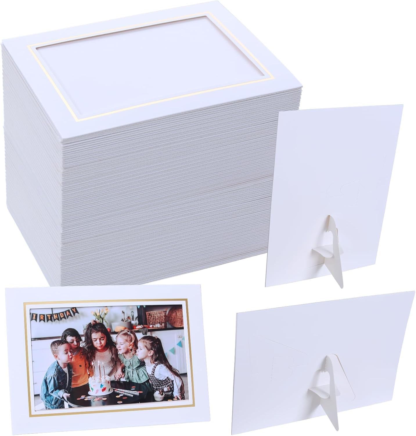 Amazon.com - 100PCS Paper Picture Frames with Easel 4 x 6 Inch ...