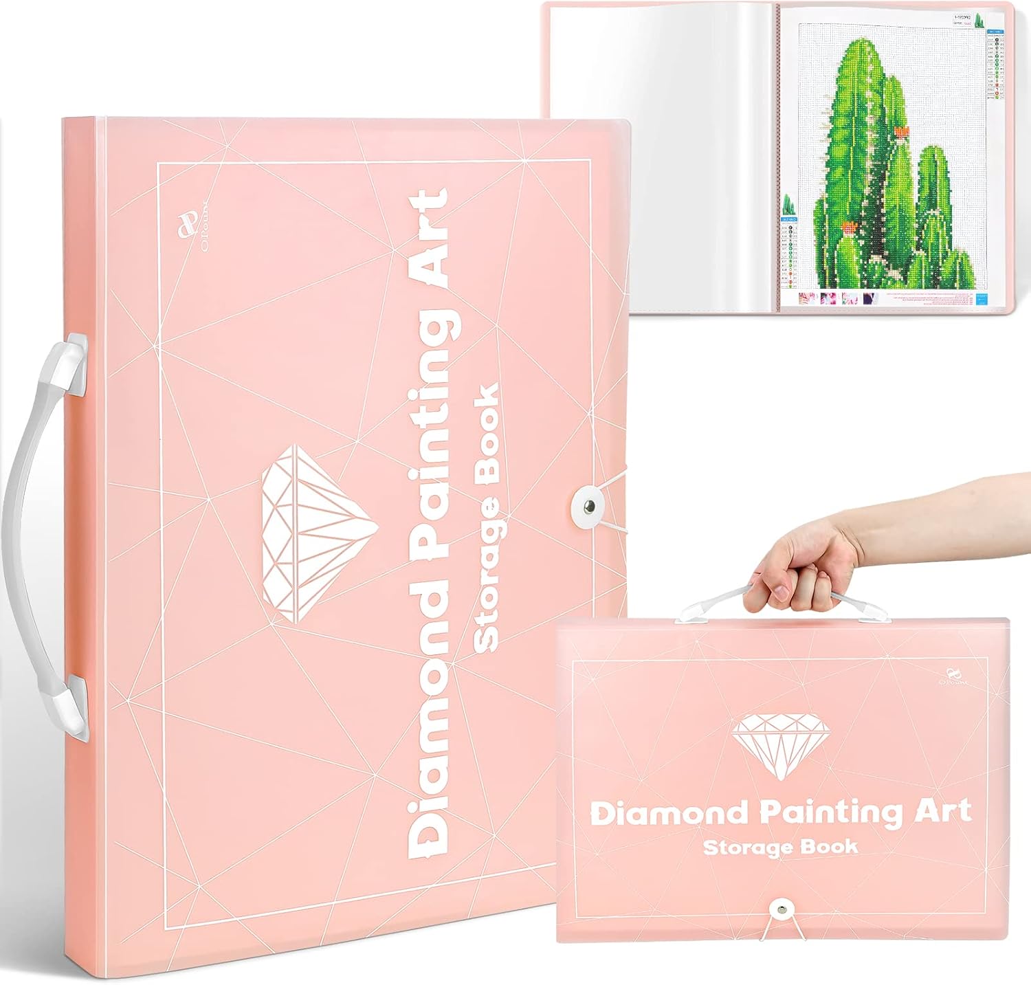 Amazon.com: PP OPOUNT 60 Pocket A3 Diamond Painting Storage Book with ...