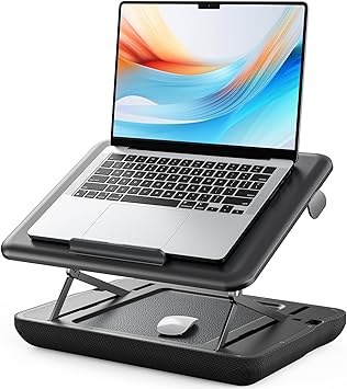 Amazon.com: SAIJI Height & Tilt Adjustable Lap Desk, Portable Laptop ...