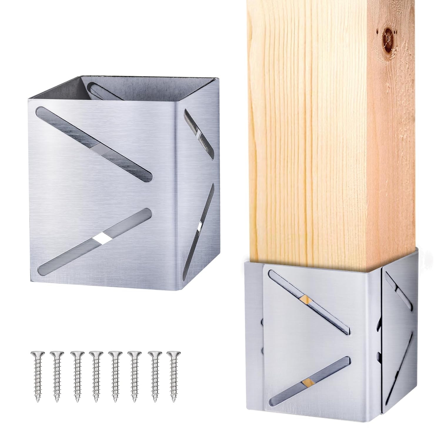 1 Pack Adjustable Post Sleeves for 4x4, 5x5, 6x4 to 6x6 Posts ...