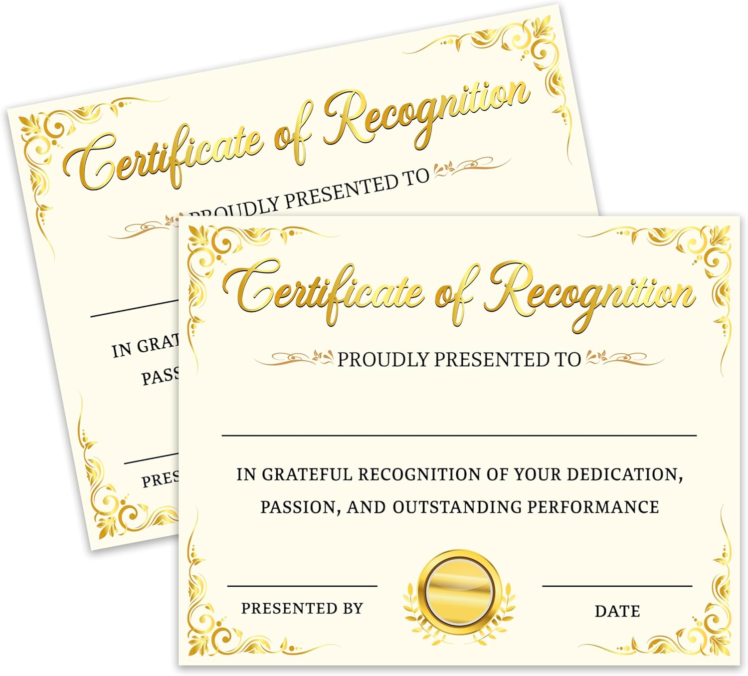 Certificates of Recognition, Gold Foil Award Certificates for School ...
