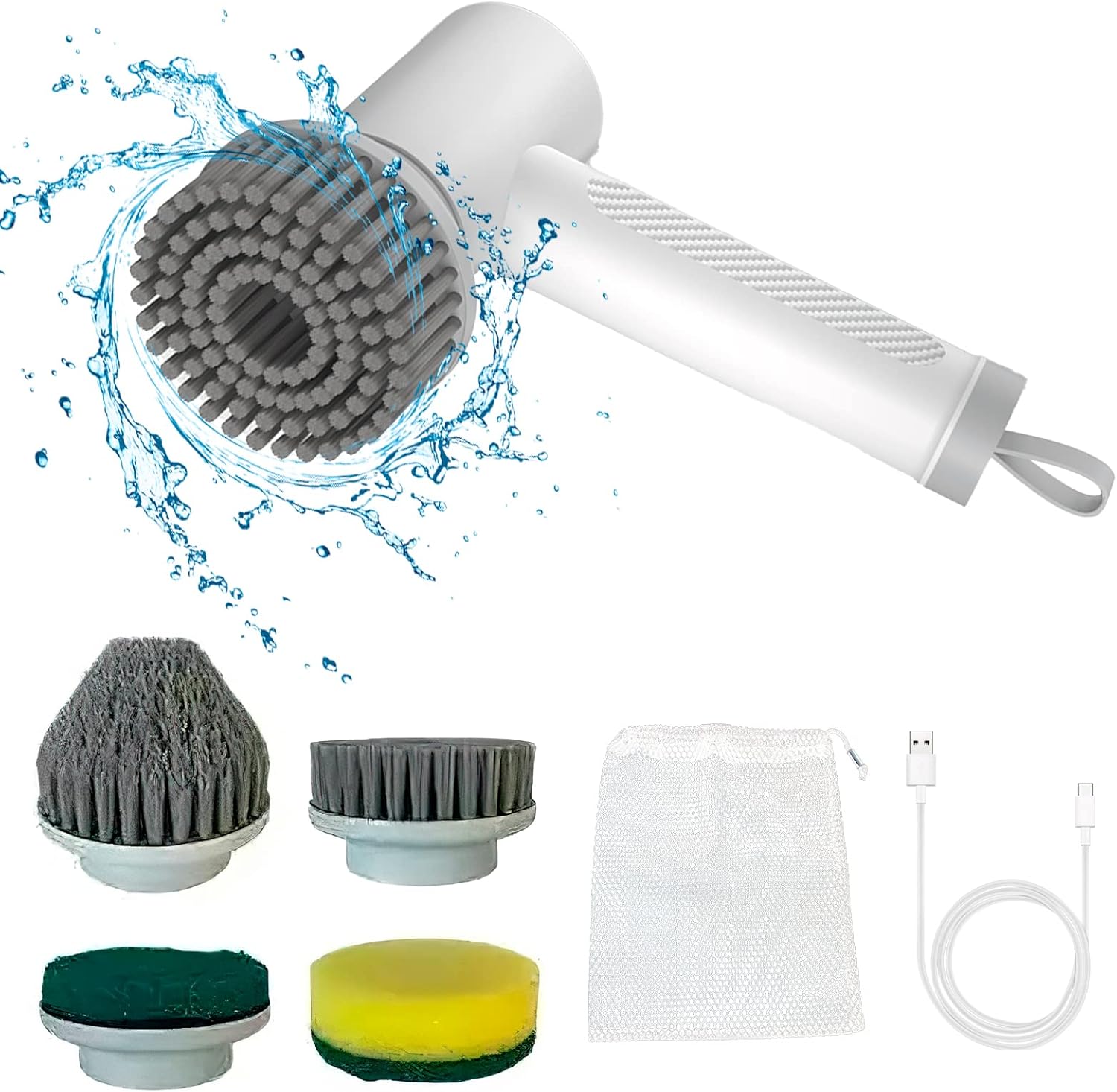 Amazon.com: Electric Spin Scrubber,Bathroom Cleaning Brush,Electric Cleaning Brush,Bathroom ...