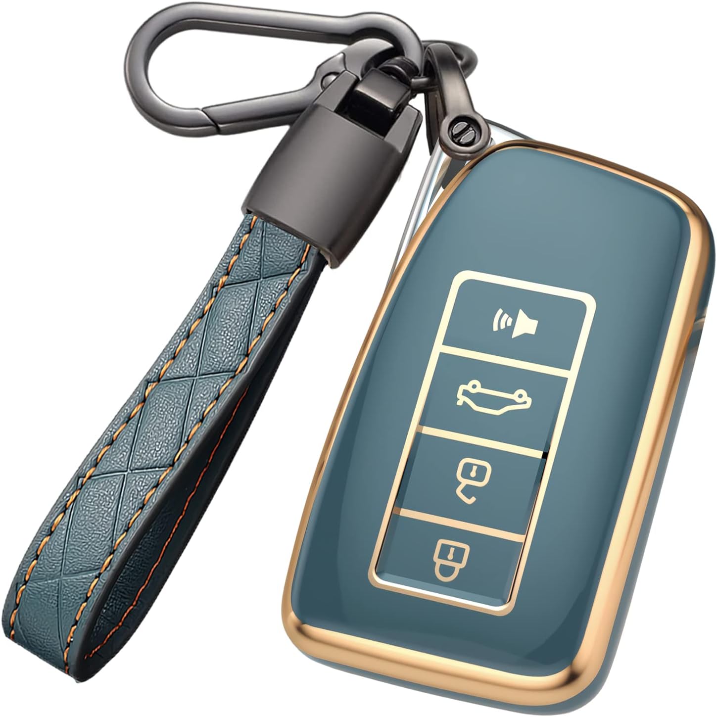 Amazon.com: Cacacar for Lexus Key Fob Cover with Keychain, for Lexus ES ...