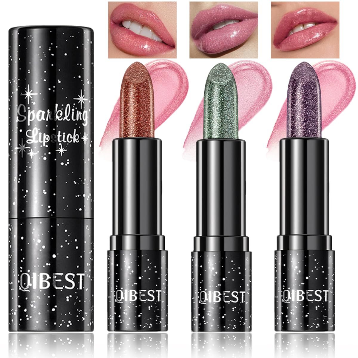 Amazon.com : Sitovely 3PCS Magic Color Changing Lipstick Moisturizing ...