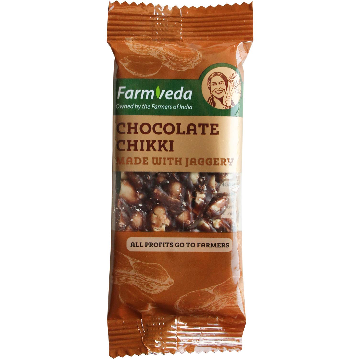 Buy Farmveda Classic Chocolate Chikki Jar (30 Packets) | y & Tasty ...