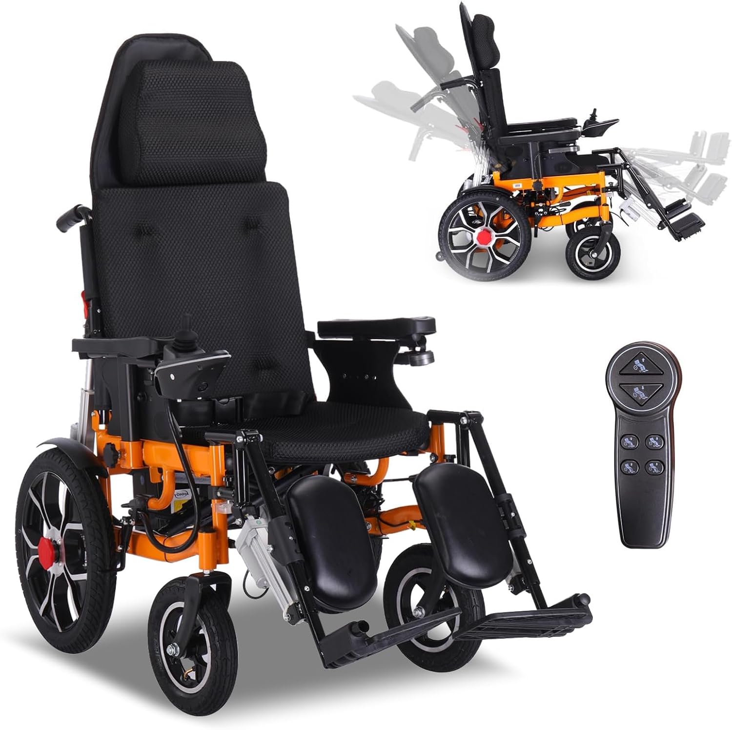 CUIOT Electric Wheelchairs for Adults Lightweight Foldable -20Miles ...